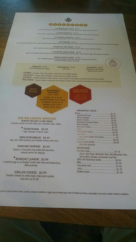 Menu at Black Honey Hashery pub & bar, De Pere