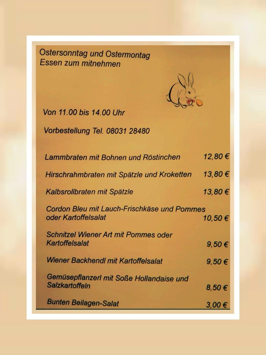 Speisekarte von Mesnerwirt Marienberg restaurant, Schechen
