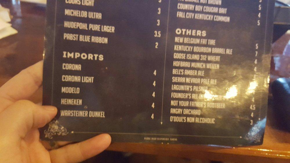 Menu at Midway Cafe, Fort Thomas