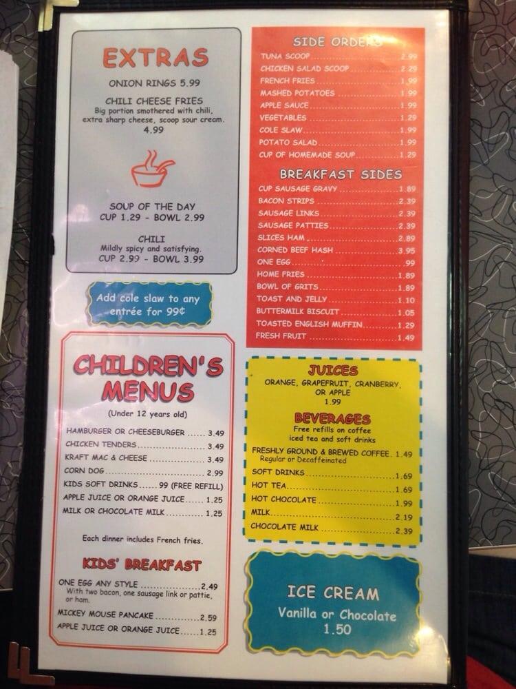 Carta del restaurante Egg City Diner, Haines City, US Hwy 27