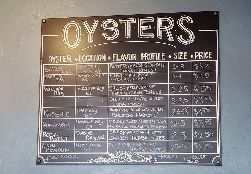 Menu at Saltwater Fish House & Oyster Bar, Langley