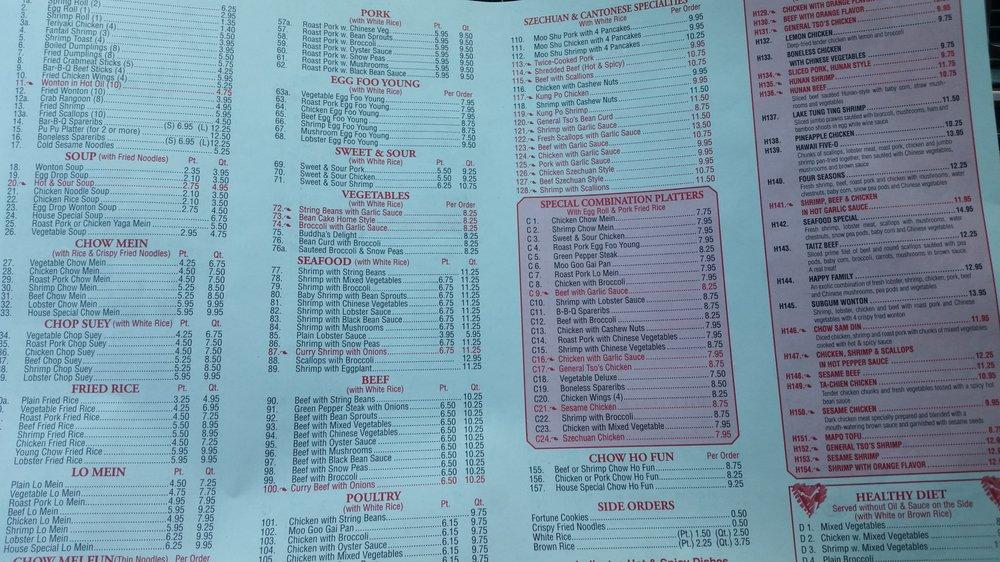 Menu at Great Wall II Take Out Chinese restaurant, Pawling