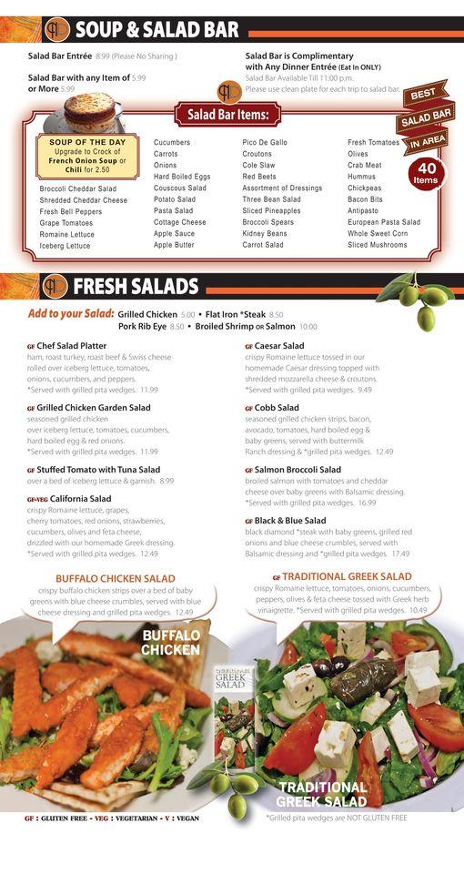 Menu at Nazareth Diner restaurant, Nazareth