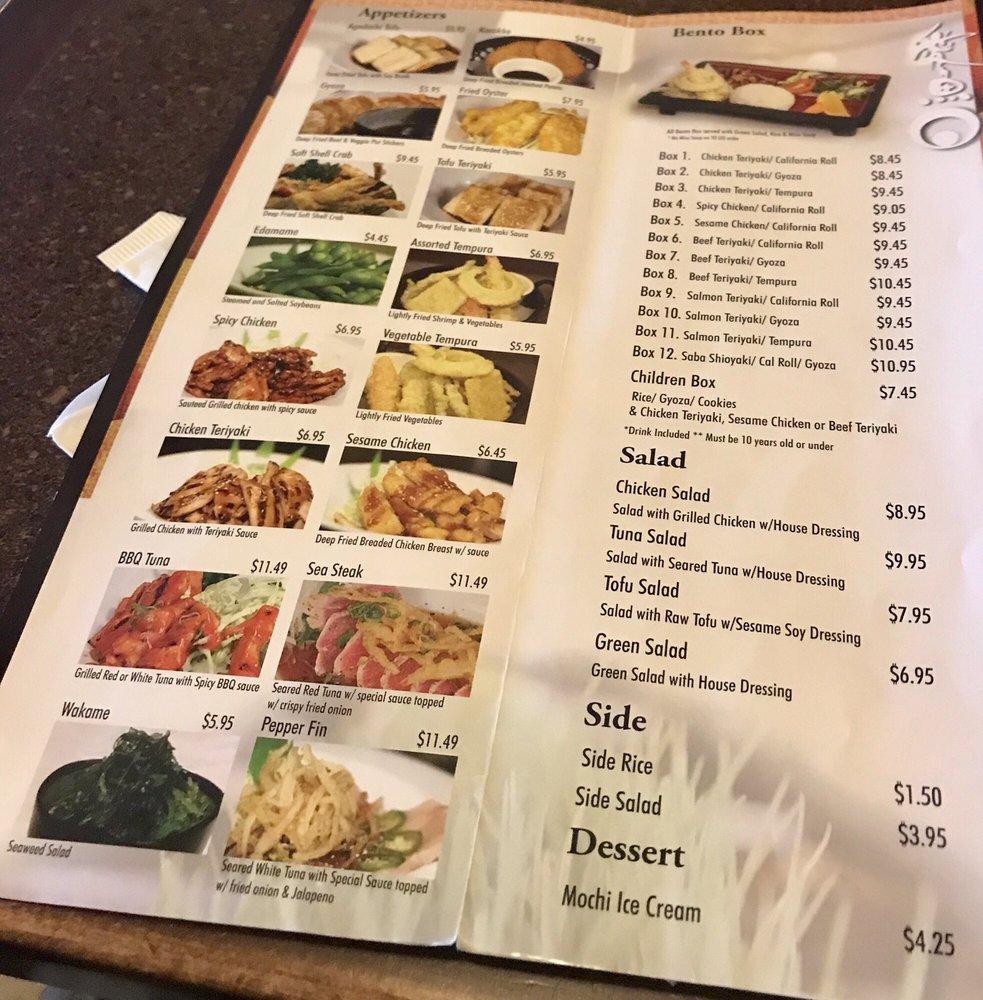 Menu at California Roll & Grill restaurant, Roseville