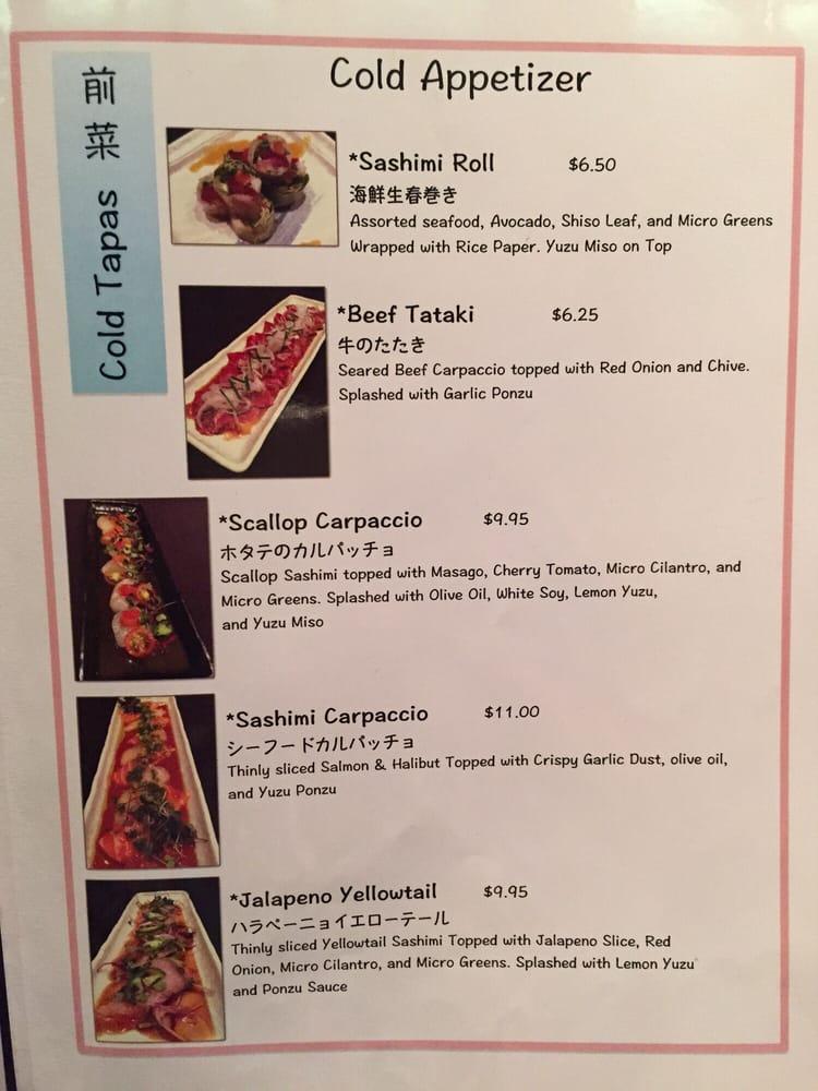 Menu at Hachi - Japanese Yakitori Izakaya restaurant, Las Vegas, S ...