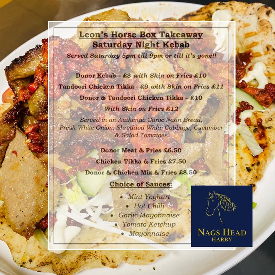 Menu at Nags Head pub & bar, Long Clawson, 20 Main St