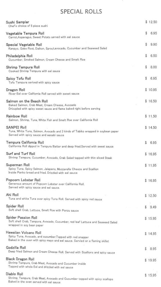 Menu at Izakaya Sanpei Restaurant, Canton