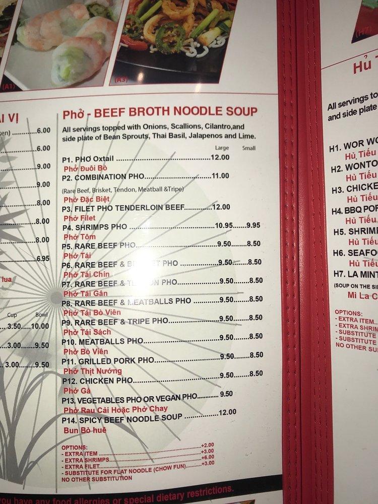 Carta del restaurante Lá Mint - Vietnamese Kitchen, Reno