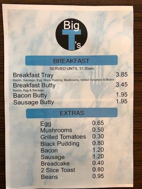 Menu at Big T's Restaurant & Takeaway, Hull