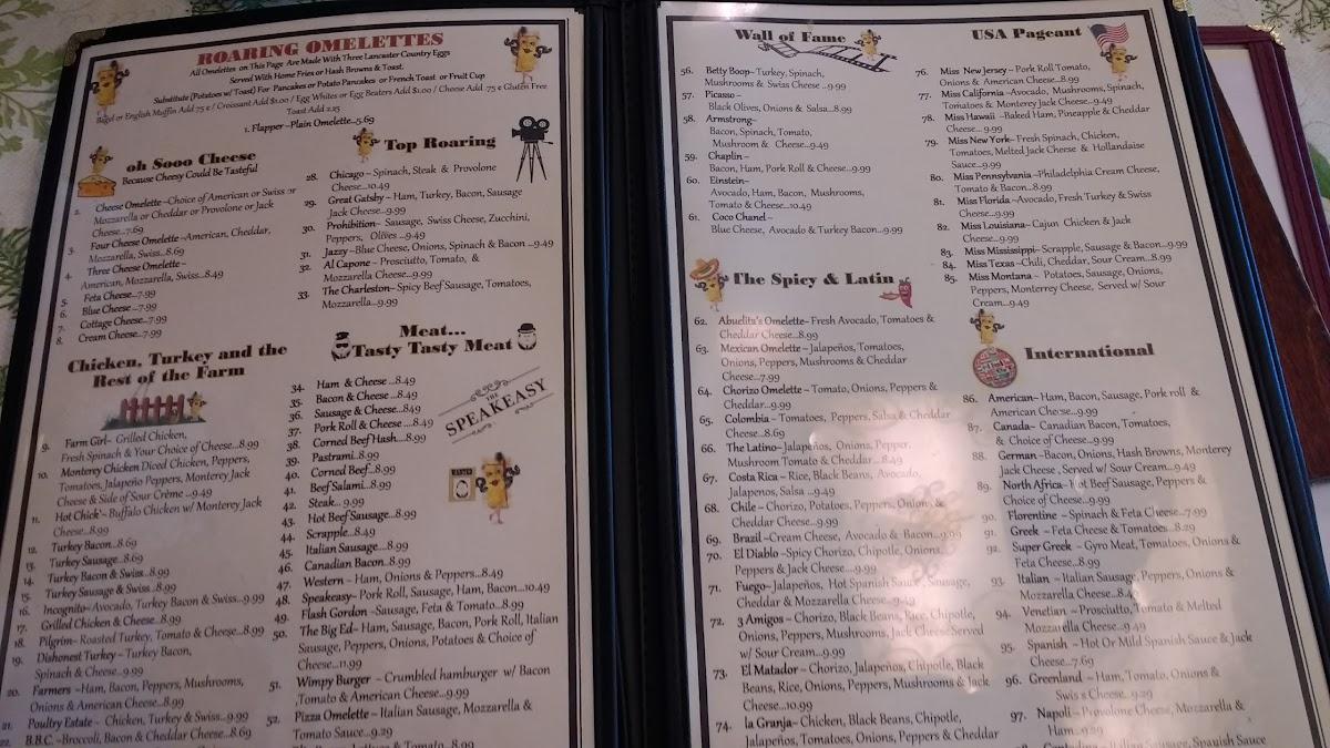 Menu at Corner Post Diner & Restaurant, Brick, Hooper Ave