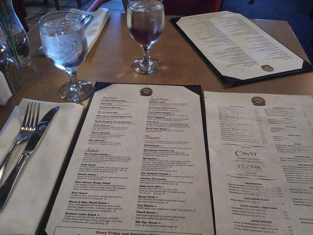 Menu at Buck's American Cafe, Everett