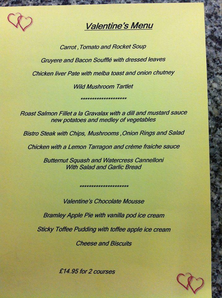Menu at Rumblin Tum cafe, Moffat