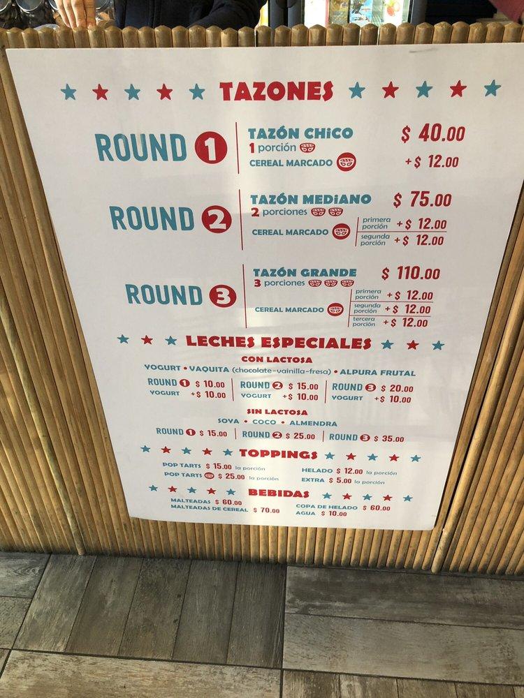 Menu at El Ring Cereal Bar, Santiago de Querétaro, Calle Dr. Leopoldo ...