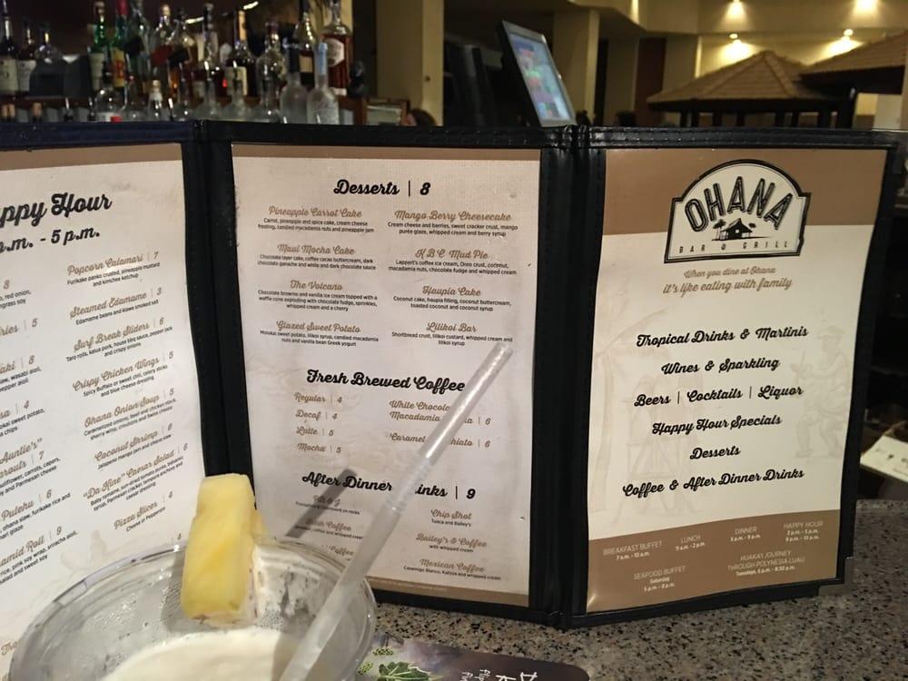 Menu at Ohana Bar & Grill, Lahaina