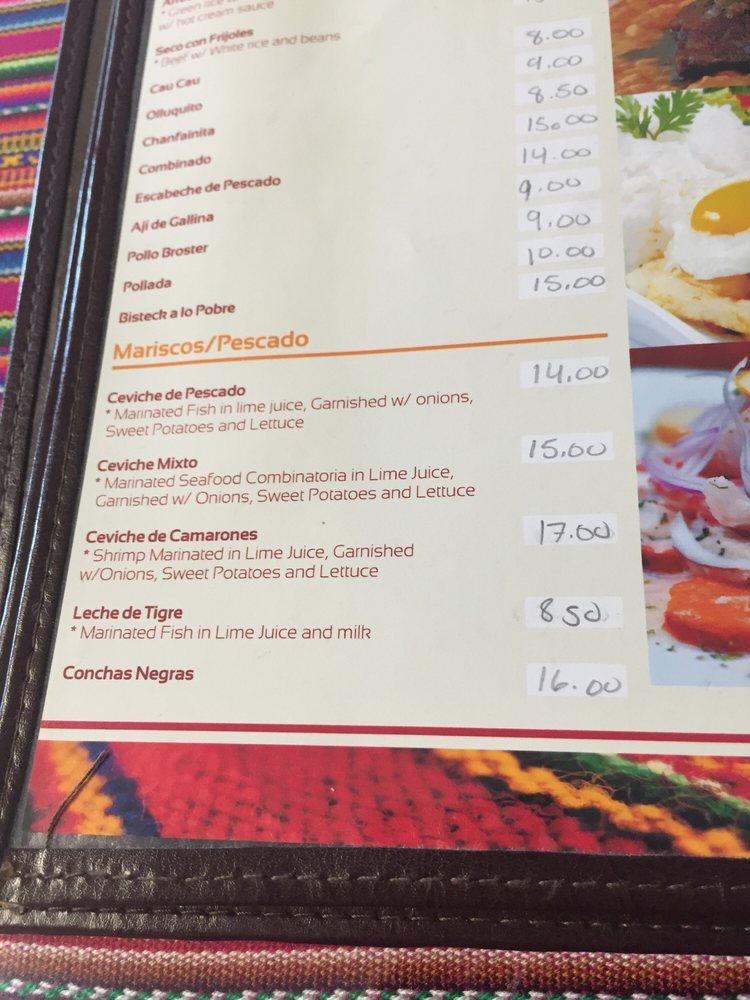 Menu at ASU MARE restaurant, Freehold, US-9