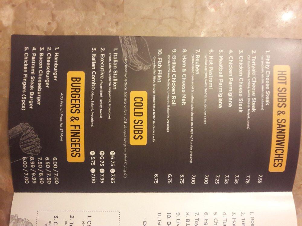 Menu at Di Maria's Deli, Hackensack