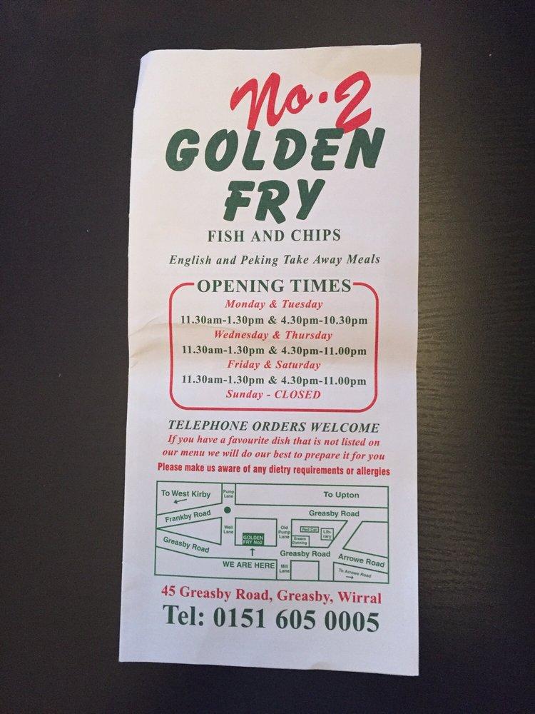 Golden Fry No 2 in Birkenhead - Restaurant menu and reviews