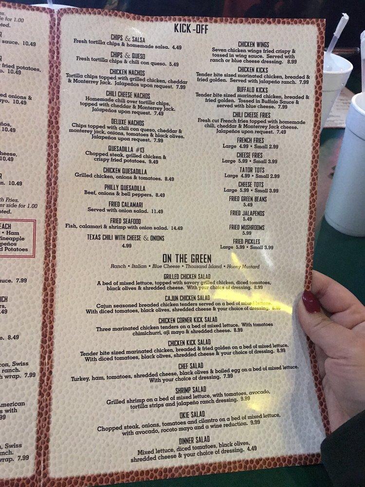 Menu at Half-Time Sports Grill pub & bar, Oklahoma City
