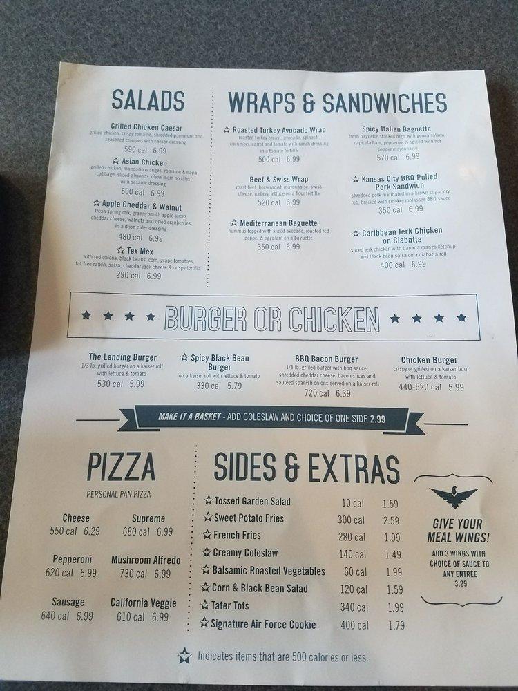 Menu at Coyote Pub & Grill, Beale Air Force Base