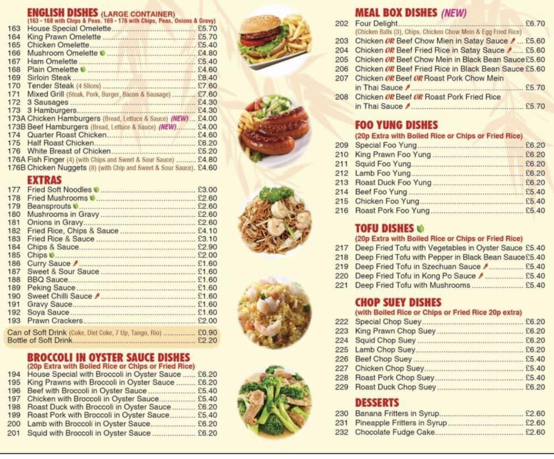 Menu at Panda Kitchen Stoke fast food, Stoke-on-Trent