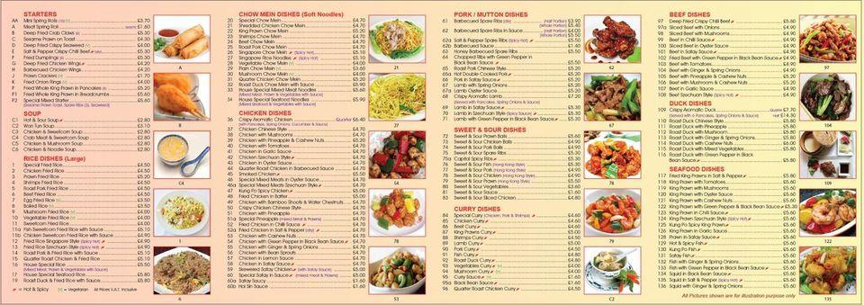 Menu at The Empire Chinese Takeaway restaurant, Barking, 159 Chelmer Cres