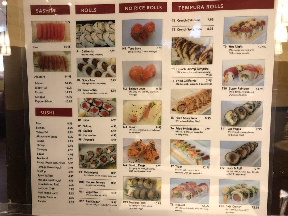 Menu at Tokyo Lobby Restaurant, Hacienda Heights
