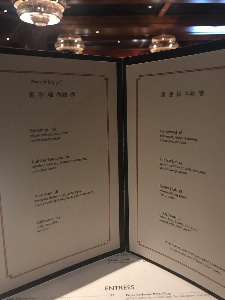 Menu at BrickTop's restaurant, Naples, Tamiami Trail N