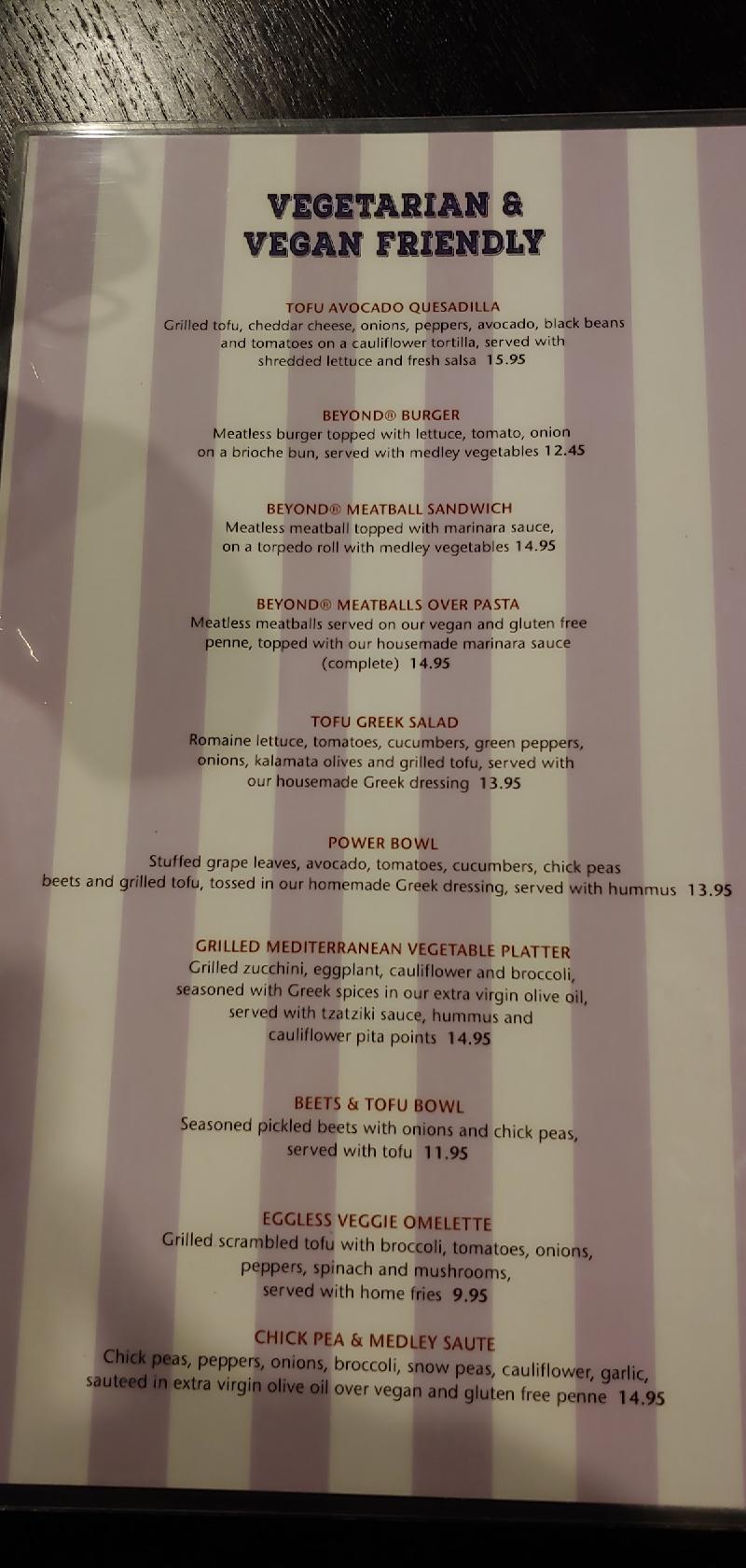 Menu at Monarch Diner and Restaurant, Glassboro