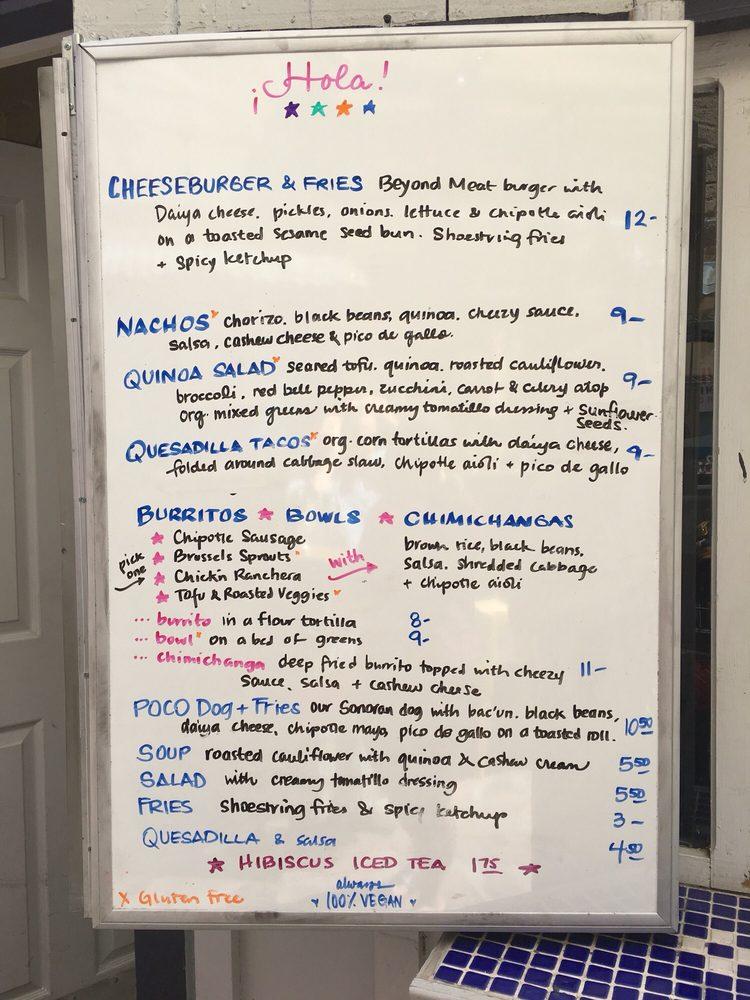 Menu at Poco Restaurant + Market, Bisbee