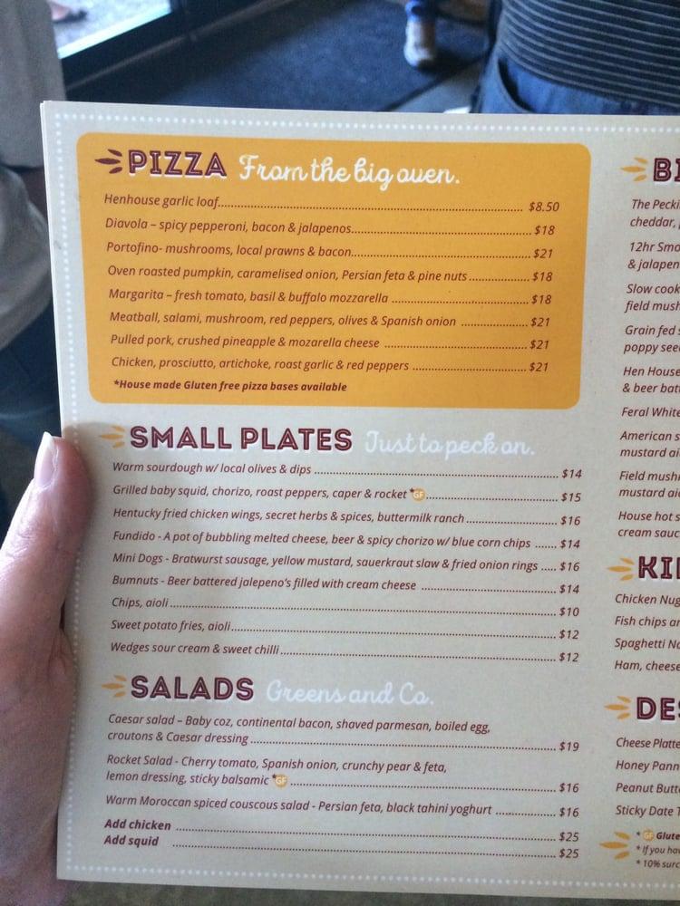 Menu at The Henley Brook pub & bar, Henley Brook