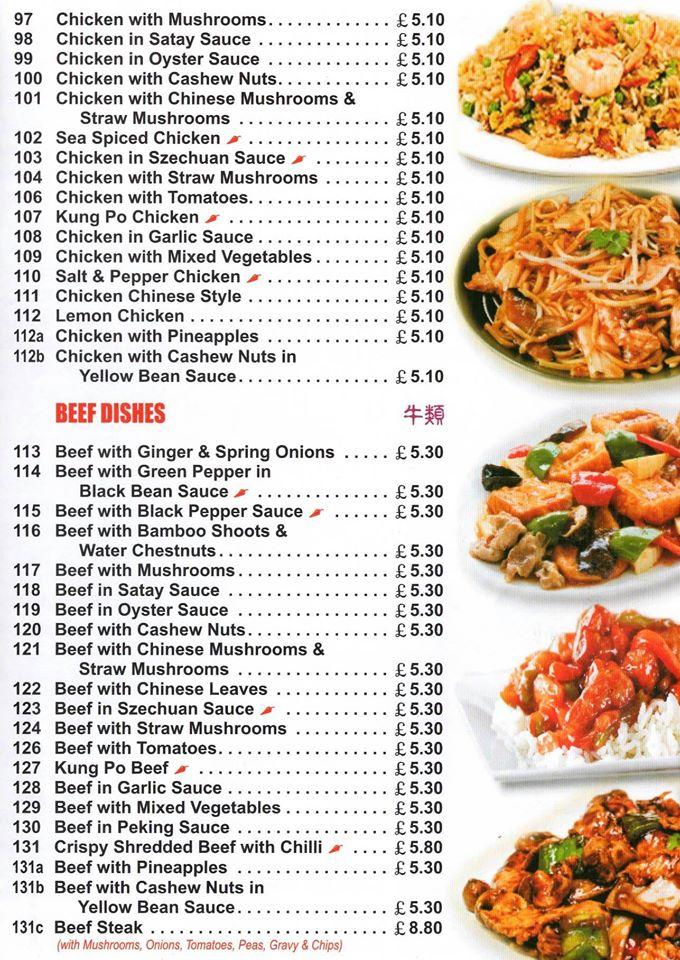 Menu at Wok U Like fast food, Pentre