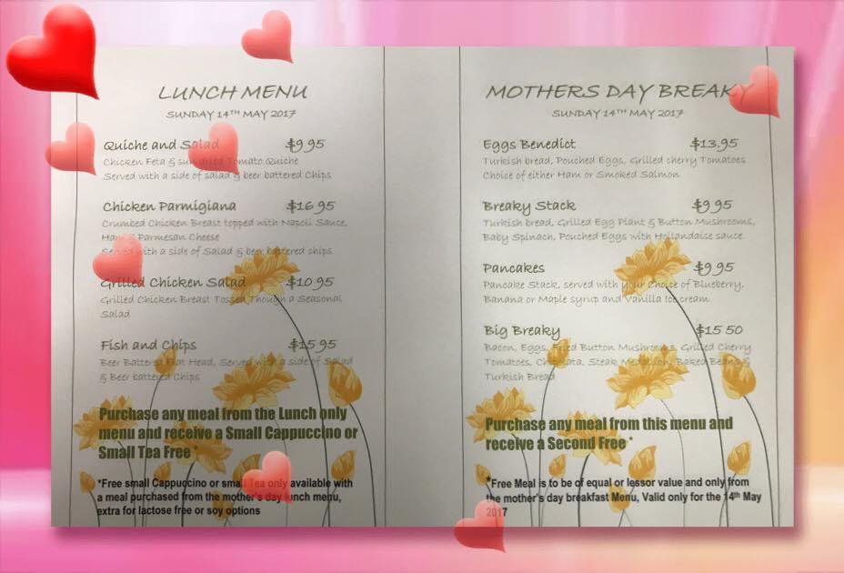 Menu at Gold bean restaurant, Gympie