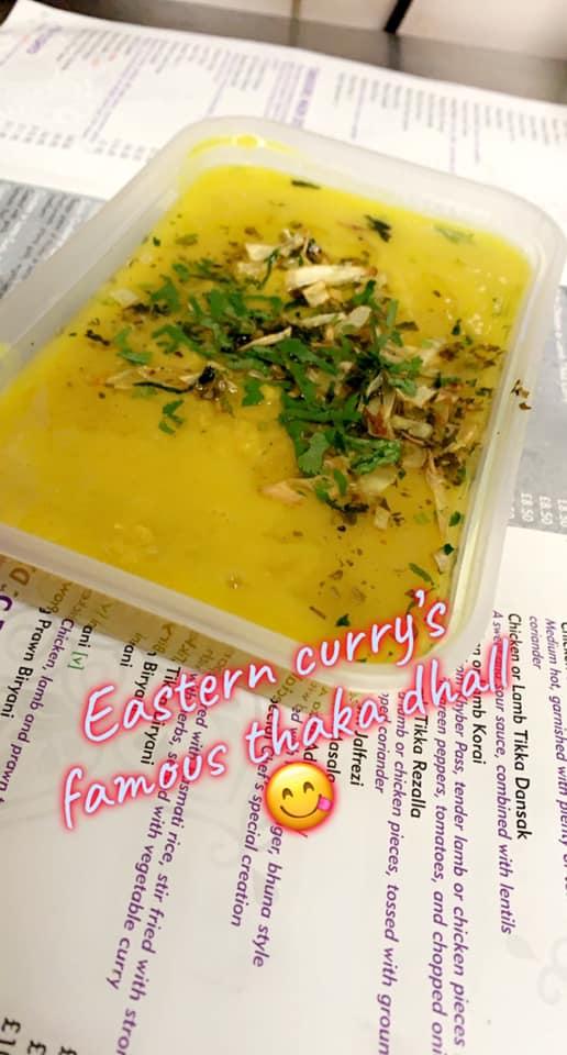 Menu at Eastern Curry restaurant, Welling