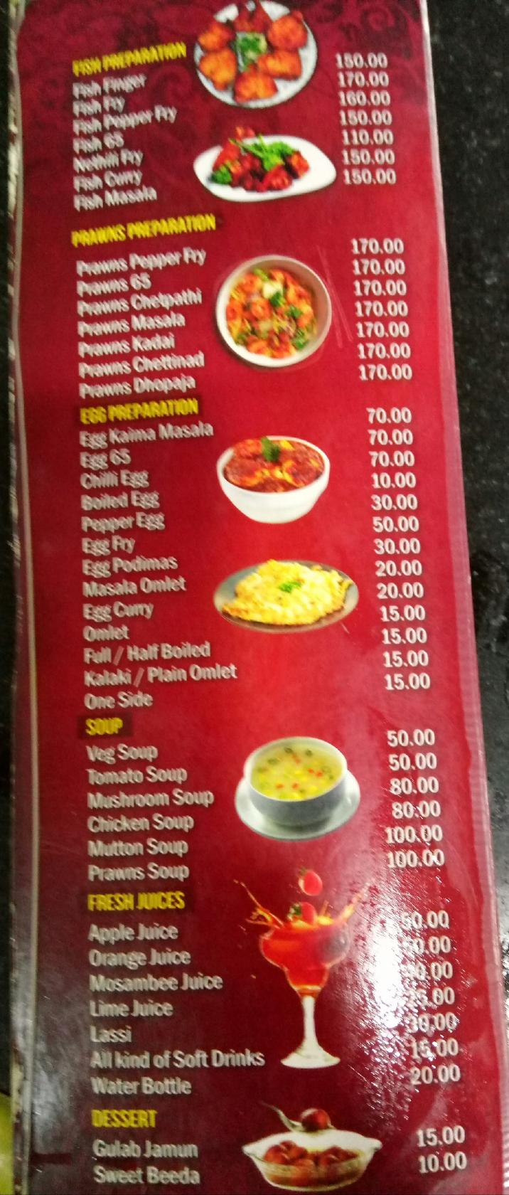 Menu at Sri Annapoorna Andhra Mess & Catering services, Chennai, No 9