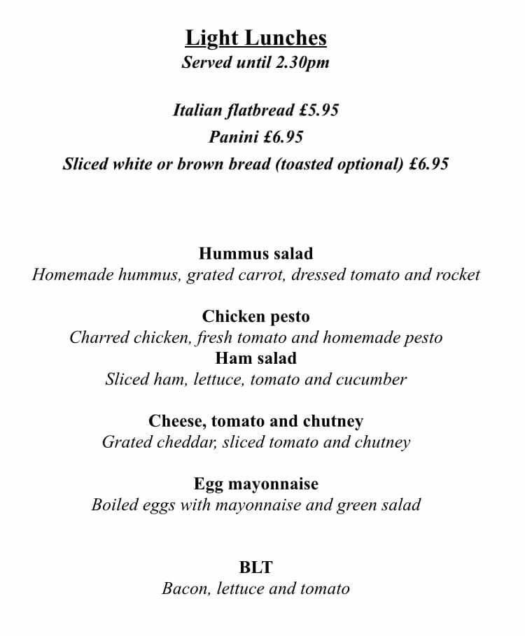 Menu at Central House pub & bar, Mallaig