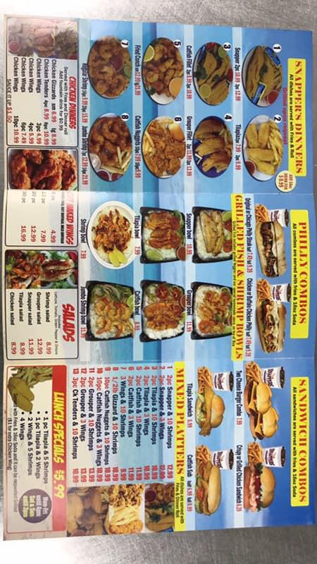 Menu at Snappers Fish And Chicken Broward Blvd restaurant, Fort ...