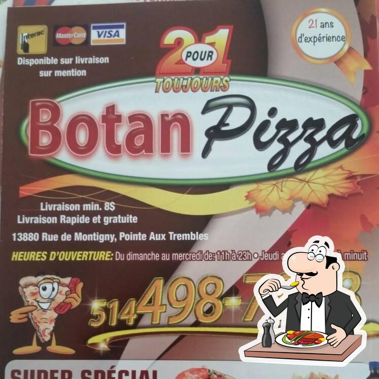 Botan Pizza, 13880 Rue de Montigny in Montréal - Restaurant menu and ...