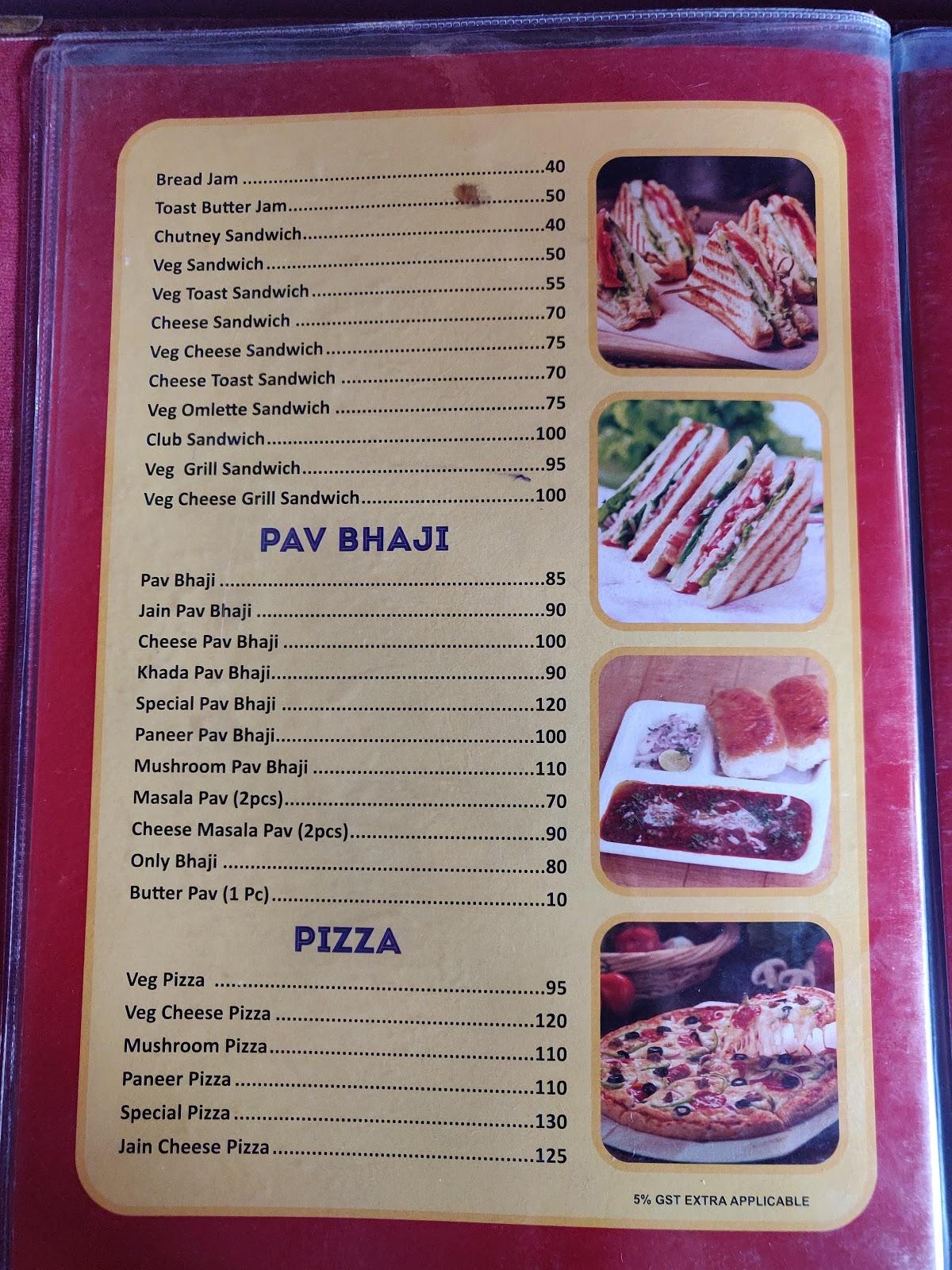 Menu at Sai Pooja Pure Veg Restaurant, Thane, Raj Laxmi Complex