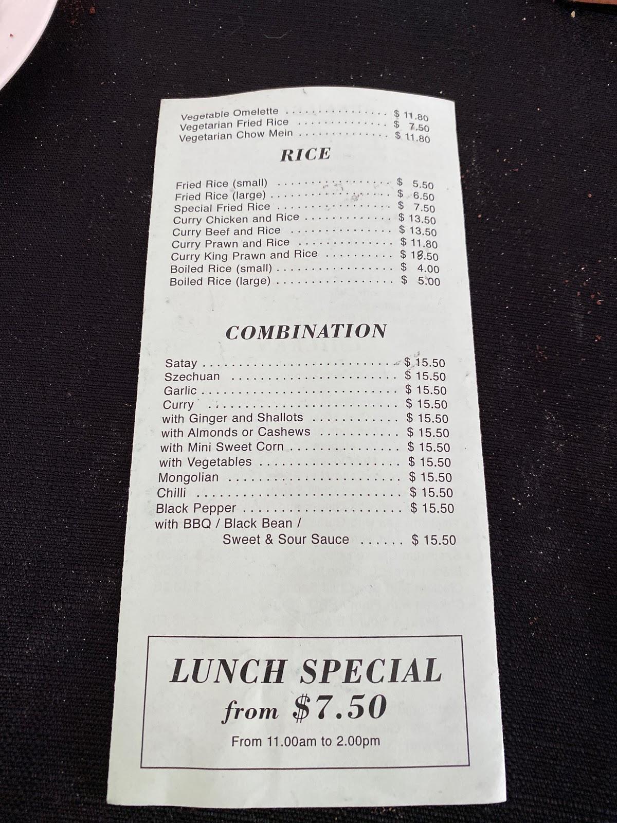 Menu at Mcgraths Hill Chinese Restaurant, McGraths Hill