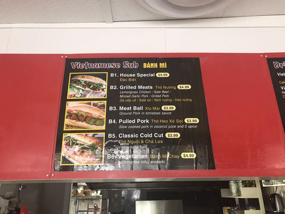 Menu at Viet Huong Asian Flavor Food restaurant, Surrey