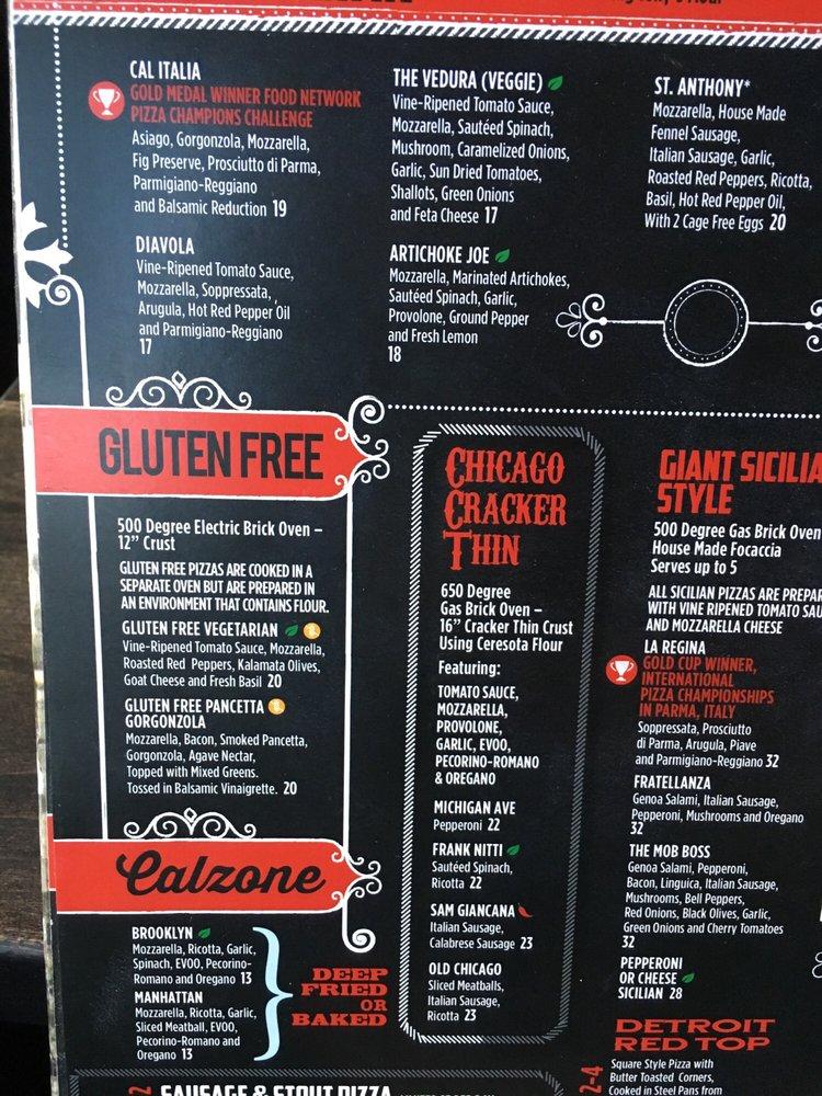 Menu at Pizza Rock pub & bar, Las Vegas, 201 N 3rd St