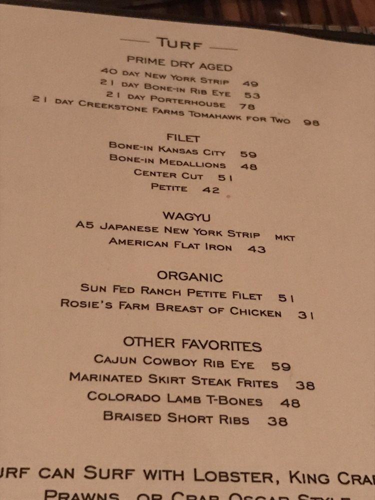 Menu at BOA Steakhouse Santa Monica, Santa Monica, 101 Santa Monica Blvd
