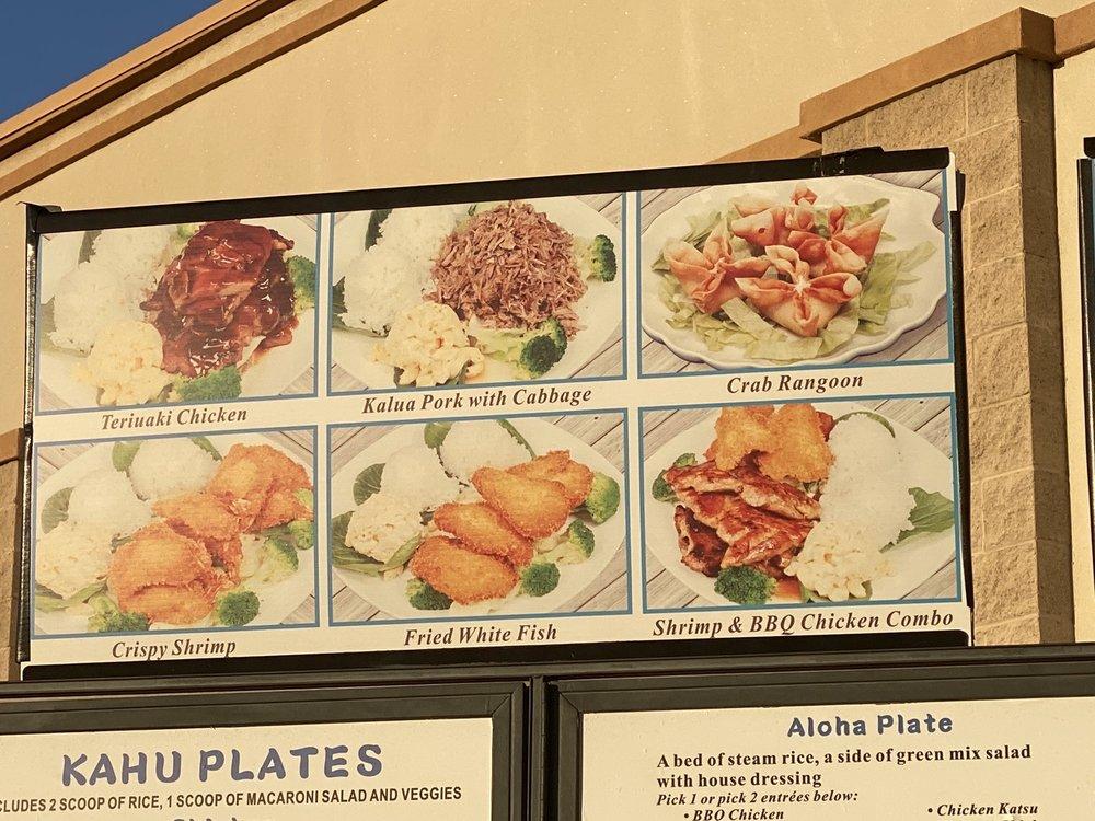 Menu at Kahu Hawaiian BBQ, Phoenix