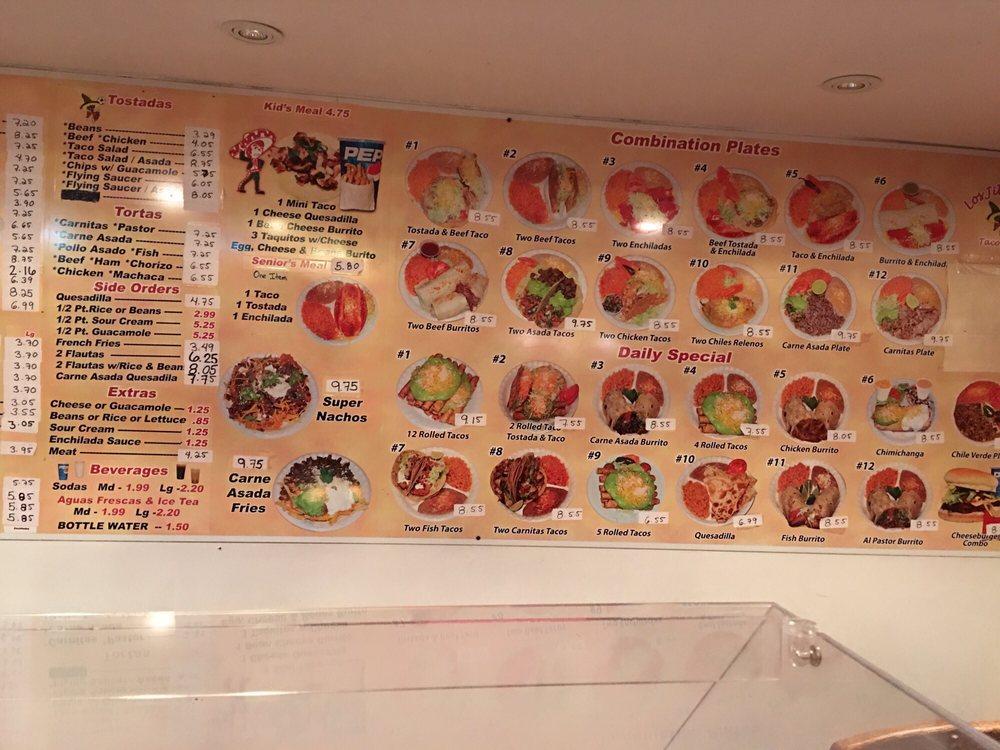 Menu at Los Jilberto's Taco Shop Borrego Springs restaurant, Borrego ...