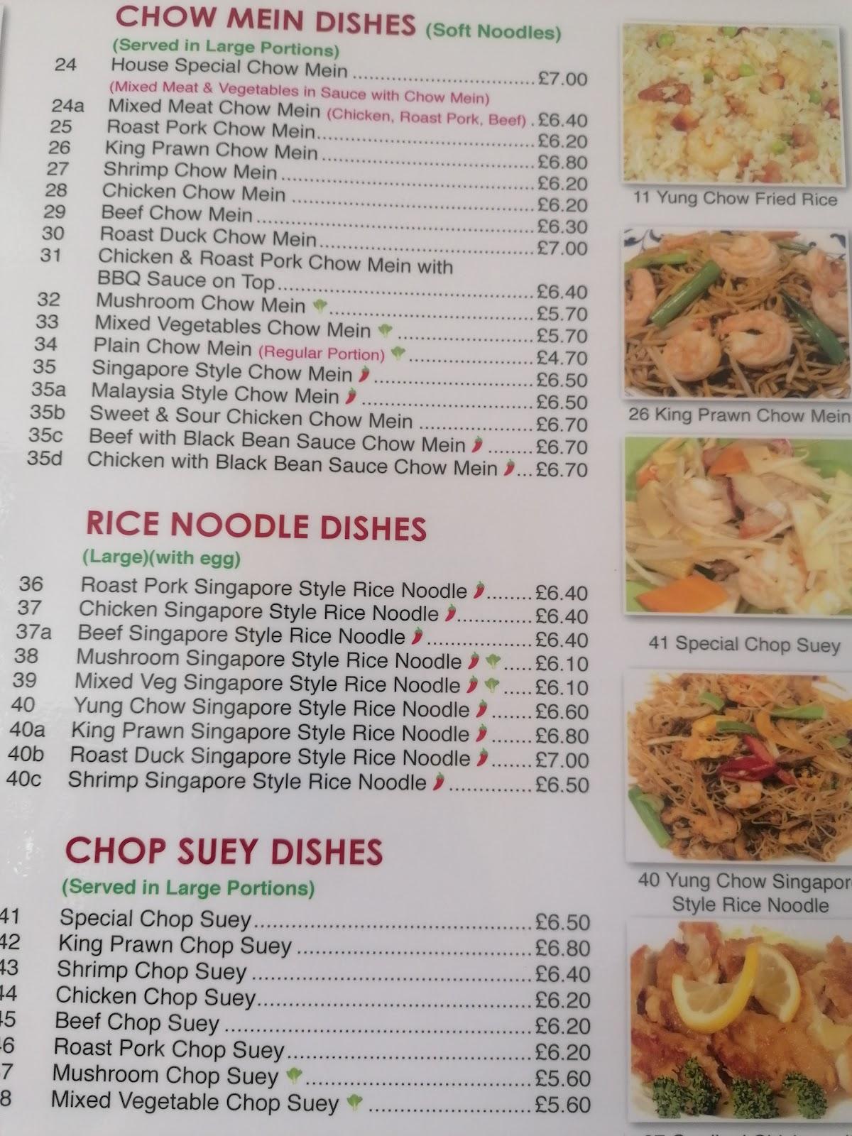 Menu at The Light Chinese Takeaway fast food, Waterlooville