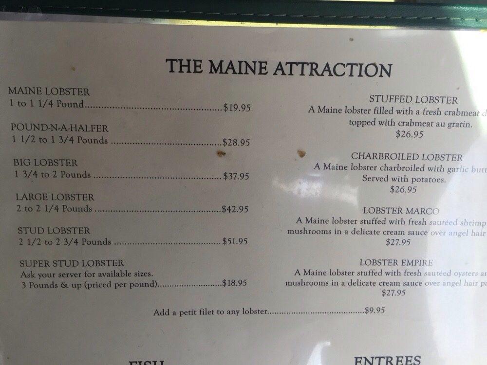 Menu at Drago's Seafood Restaurant - Metairie - The Original, Metairie
