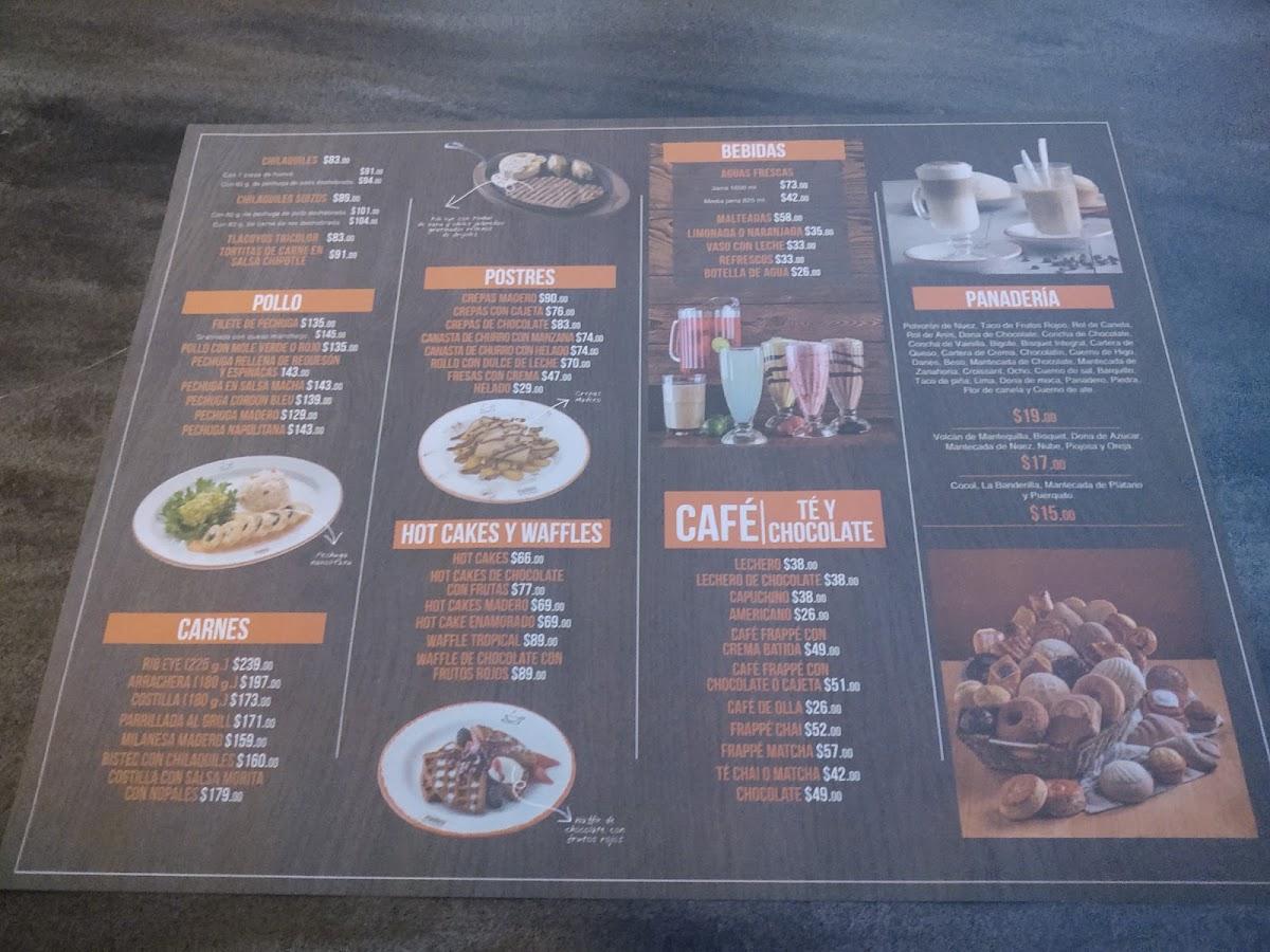Carta de Madero Restaurante - Irapuato, Irapuato