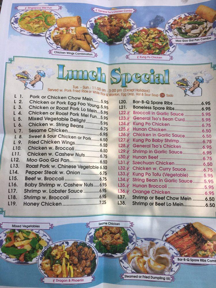Menu at Shanghai House Restaurant, Somers Point