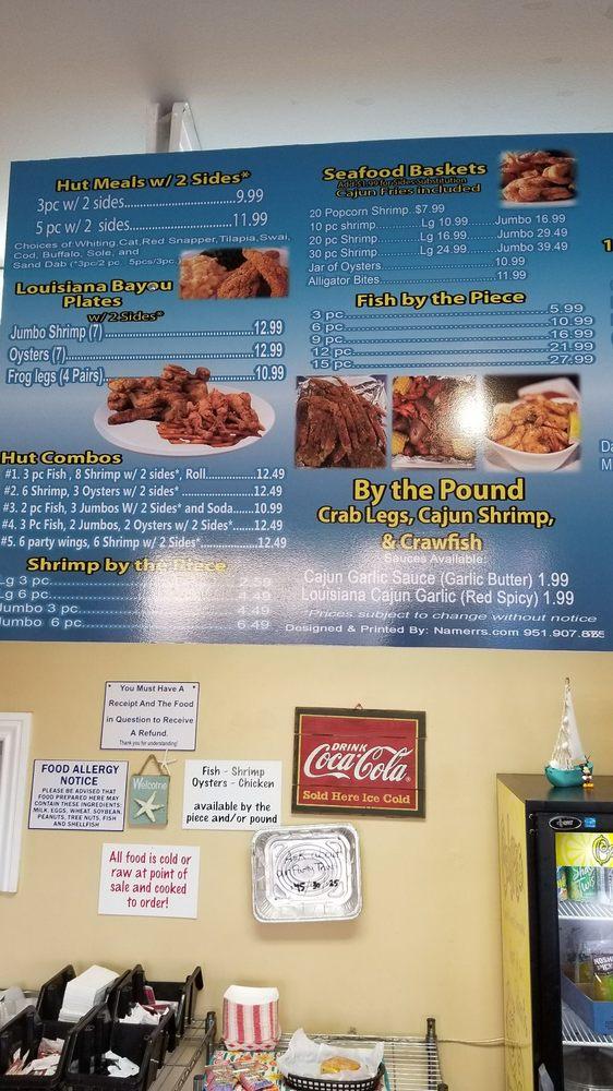 Menu at The Fish Hut restaurant, Hemet