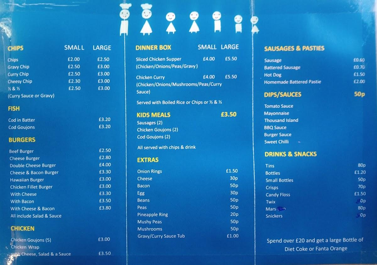 Menu at The 7 C's restaurant, Ballynahinch